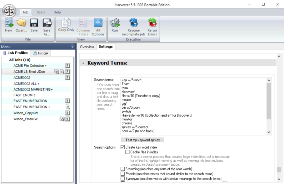 HARVESTER 6: NEW PROJECT TEMPLATES - eDiscovery Software | eDiscovery ...